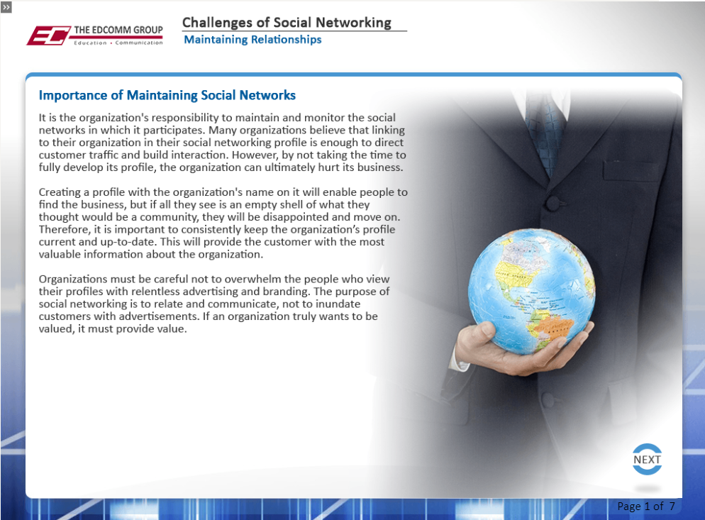 Challenges of Social Networking – eBSI Export Academy