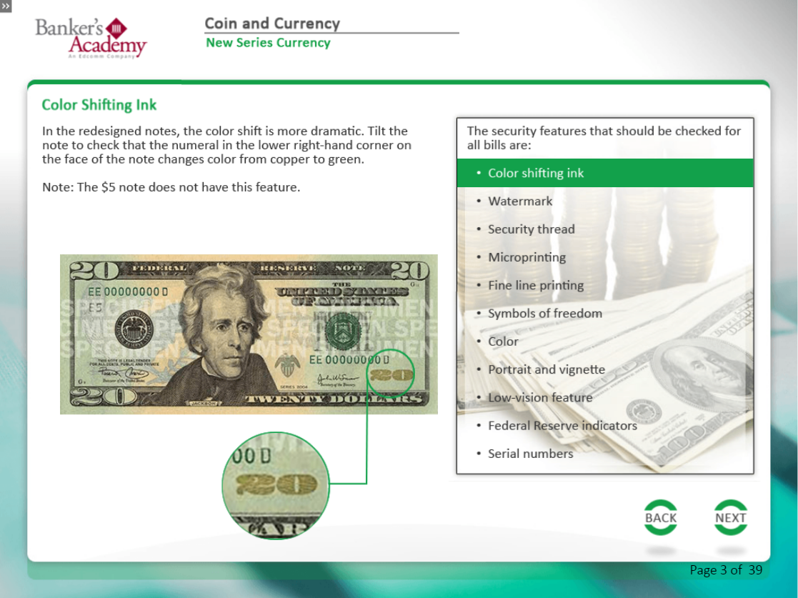Coin and Currency – eBSI Export Academy