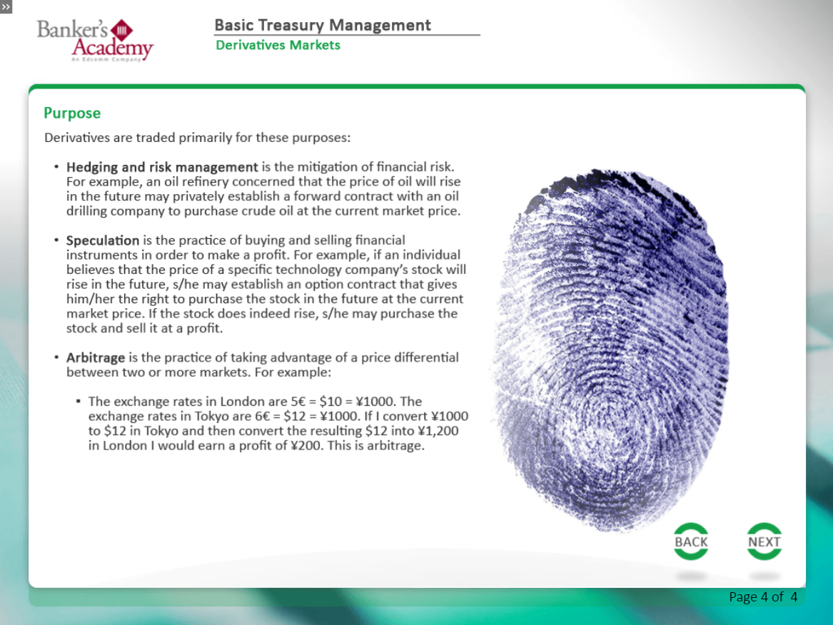 Overview of Treasury Products Part I – eBSI Export Academy