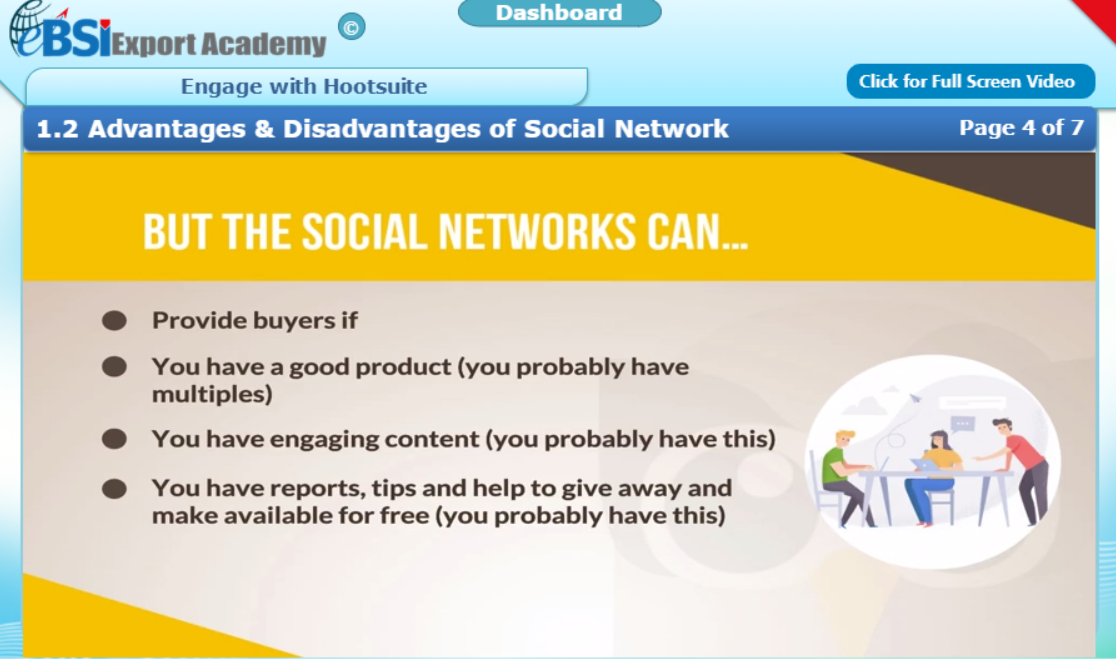 Engage with Hootsuite – eBSI Export Academy