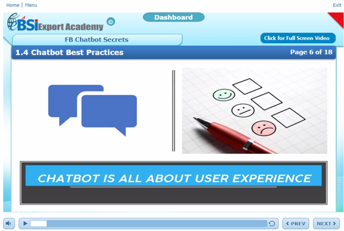 Facebook Chatbot Secrets – eBSI Export Academy