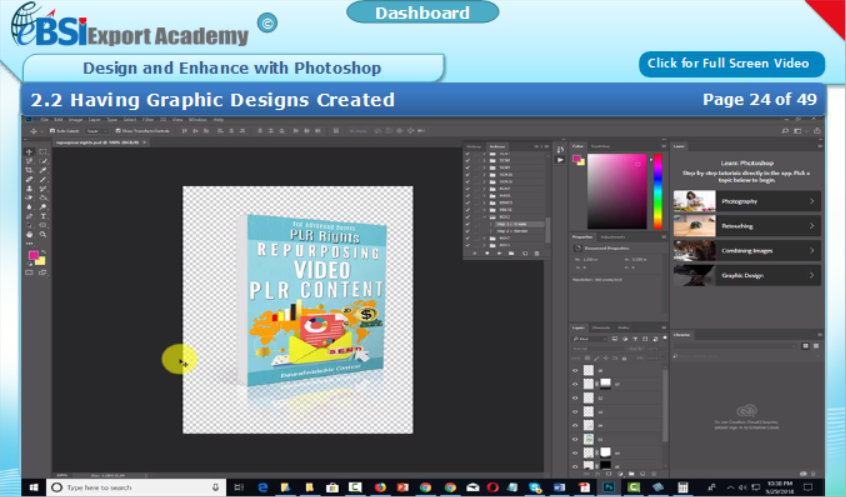 Design and Enhance with Photoshop – eBSI Export Academy