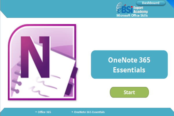 OneNote 365 Essentials – eBSI Export Academy