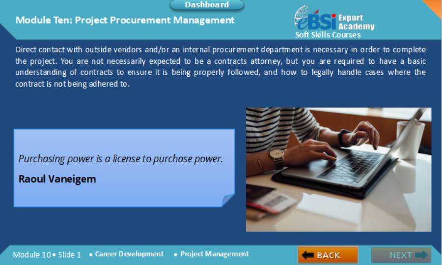 Project Management – PMBOK 6th Edition – eBSI Export Academy