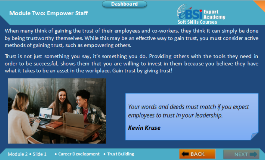 Trust Building and Resilience Development – eBSI Export Academy