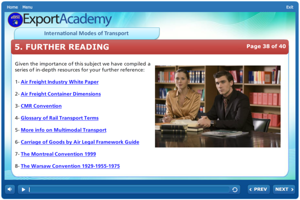 International Modes of Transport – eBSI Export Academy
