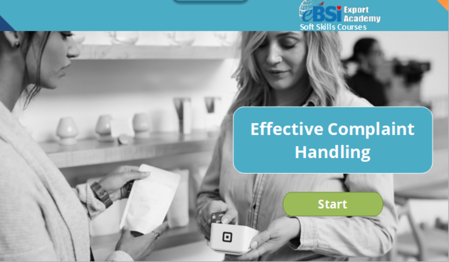 Effective Complaint Handling – eBSI Export Academy