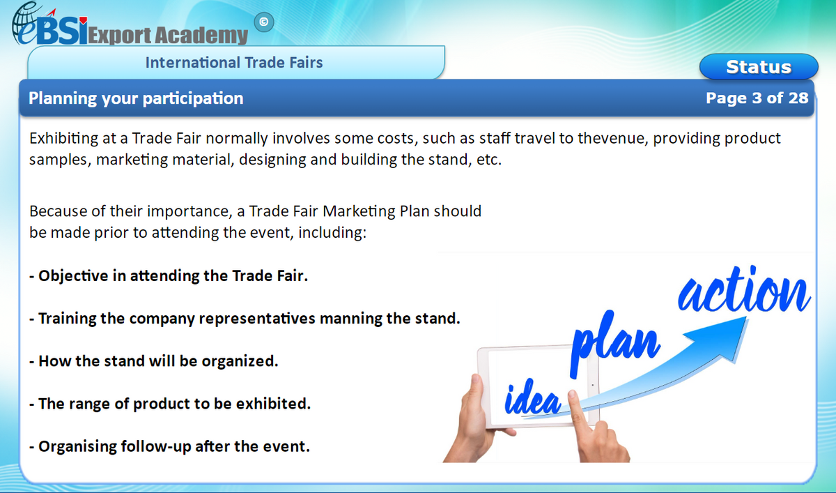 Mastering International Trade Events – eBSI Export Academy