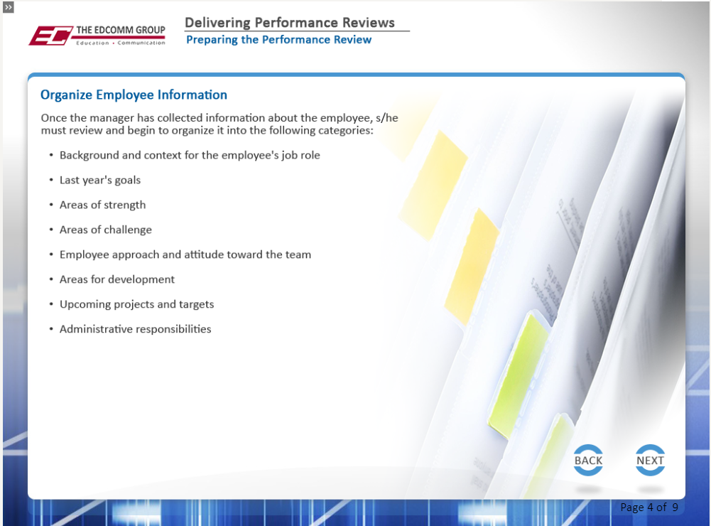 Delivering Performance Reviews – eBSI Export Academy
