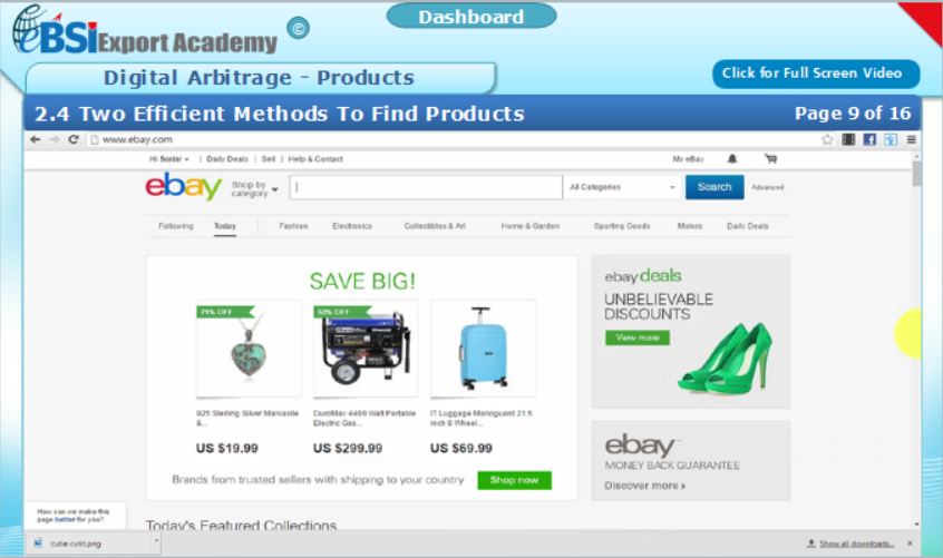 Digital Arbitrage - Products – eBSI Export Academy
