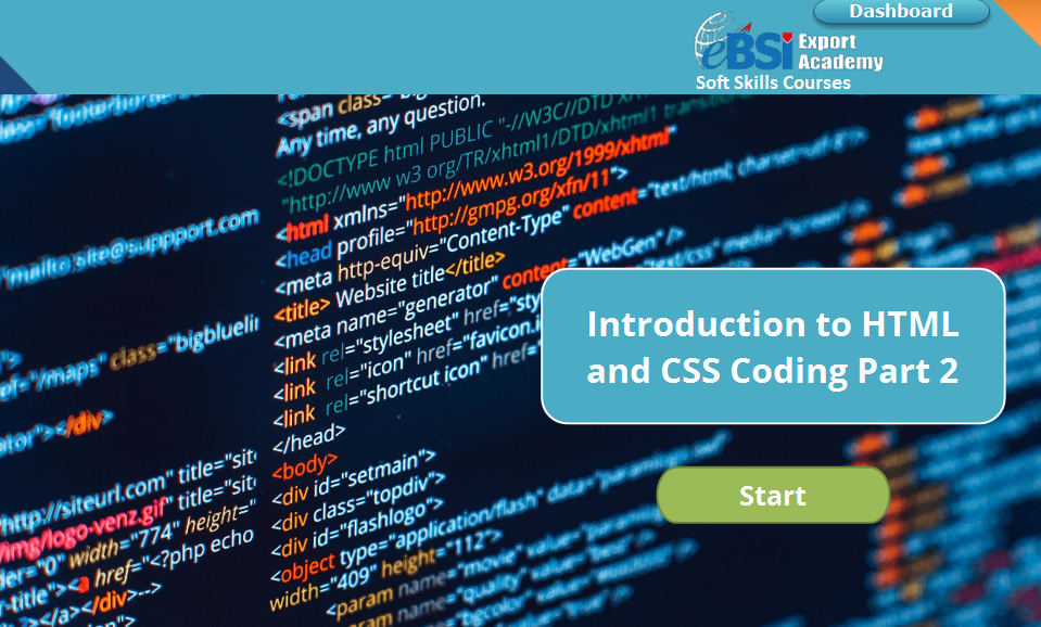 Introduction to HTML and CSS Coding Part 2 – eBSI Export Academy