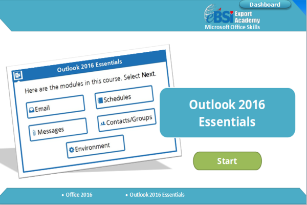 Outlook 2016 Essentials – eBSI Export Academy