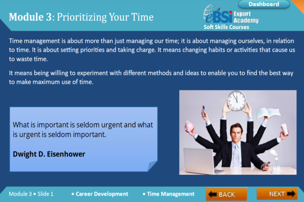 Time Management – eBSI Export Academy
